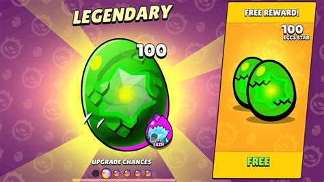 New Legendary Eggs Get Free Hypurcharge Free Gozilla Skin And More Brawl Stars Youtube