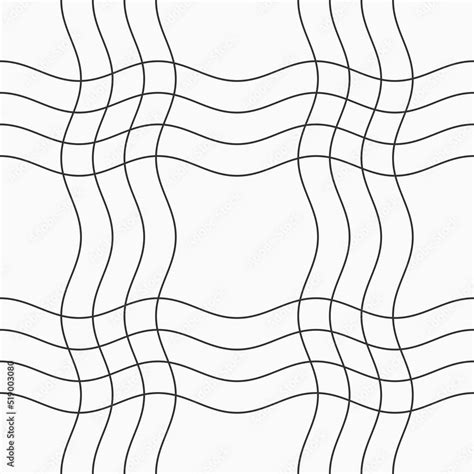 Abstract Seamless Pattern With Horizontal And Vertical Wavy Lines