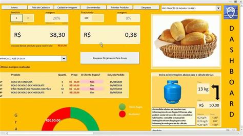 Planilha de formação de preços para Padarias doceiras e confeiteiras