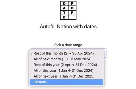 How To Auto Populate A Date Range In Notion Notion Genius