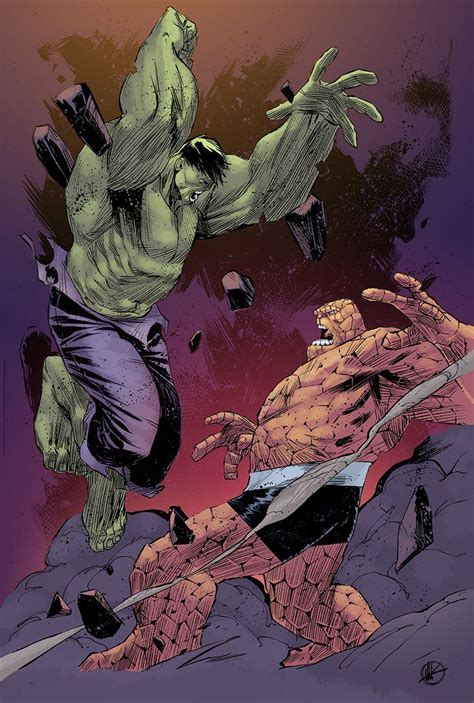 Matteo Scalera Hulk Thing Hulk Marvel Hulk Artwork Hulk Comic
