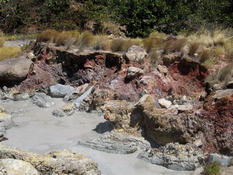 Boiling Mud Pots At Rincon De La Vieja Las Pailas