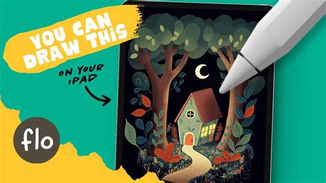 PROCREATE Easy Storybook Landscape Drawing Step By Step Procreate