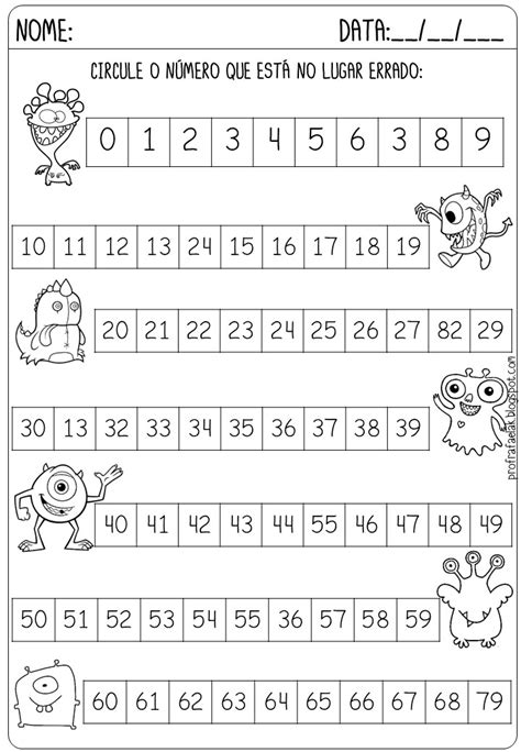 ATIVIDADES PARA IMPRIMIR DE MATEMÁTICA PARA 1º ANO
