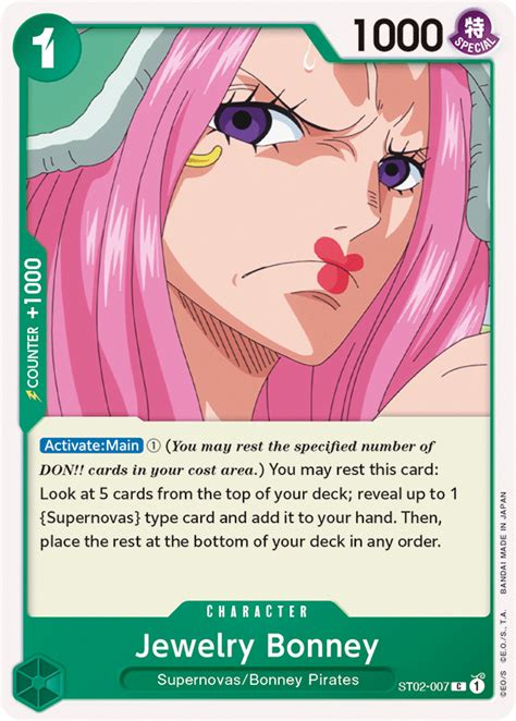 St Jewelry Bonney Card One Piece Player