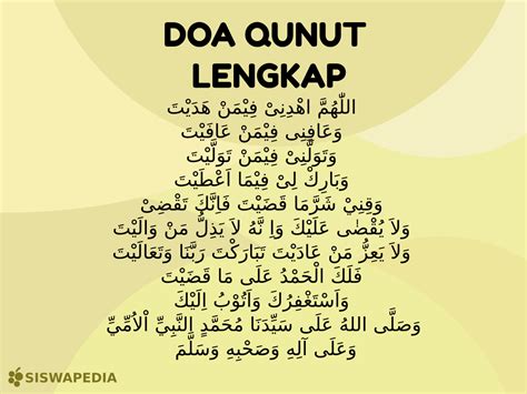 Bacaan Doa Qunut Subuh Lengkap Dengan Keutamaannya The Best Porn Website