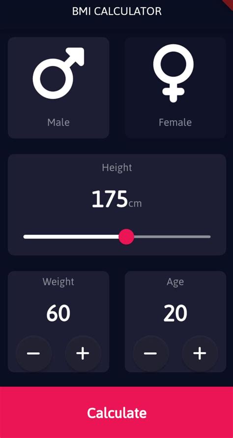 GitHub ZeelParekh10 BMI Calculator APP A Flutter App Called BMI