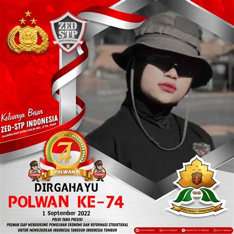 HUT Polwan 2022 KE 74 Jatuh Besok Kamis 1 September Meriahkan Dengan
