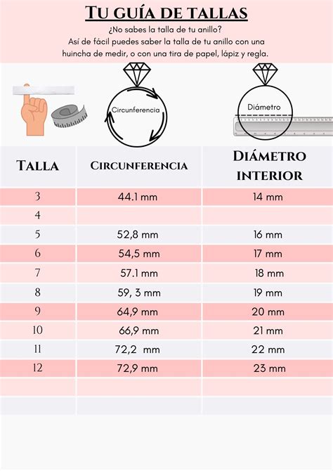 Guia De Tallas Anillos Mujer Plata Estrellada