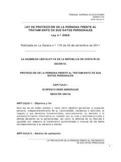 LEY DE PROTECCIÓN DE LA PERSONA FRENTE AL ley de protecci 211 n de