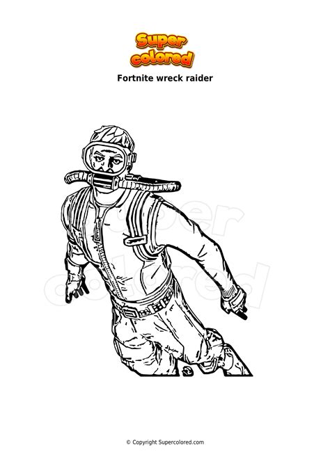 Coloriage Fortnite Renegade Raider Supercolored