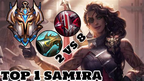 Wild Rift Samira Top Samira Gameplay Rank Challenger Youtube
