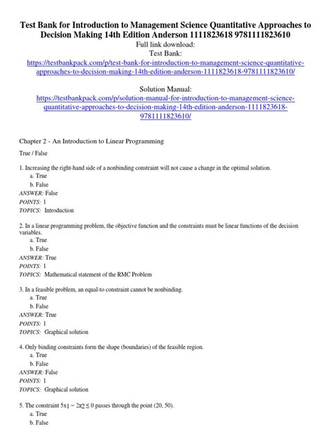 introduction to management science quantitative approaches to decision making 14th edition