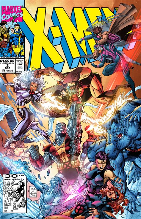 X Men 1991 Issue 3 Cover By Furlani On DeviantArt Jim Lee Art