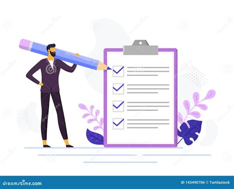 Businessman Checklist Control Business Checklists Male Person Holding
