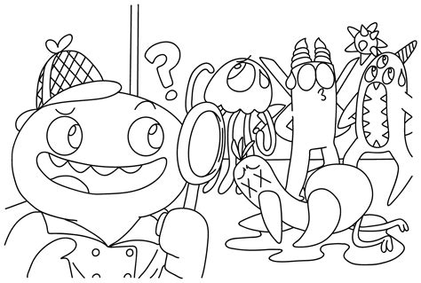 Garden Of Banban To Color Free Printable Coloring Pages