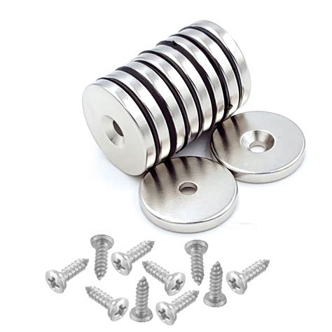 MAGNES NEODYMOWY Z OTWOREM pod wkręt 20x3mm okrągły walcowy HUNTER