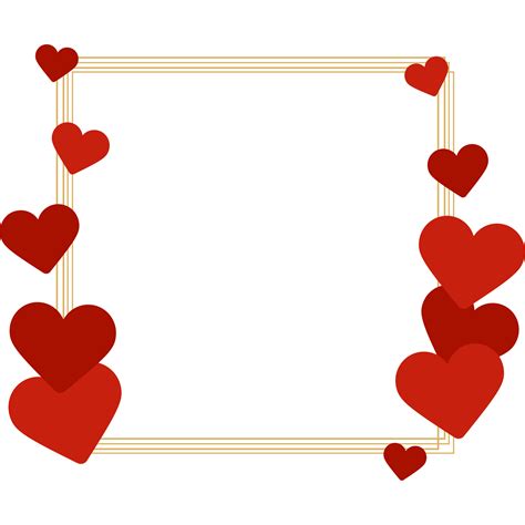 ilustración de marco vacío de corazón de amor 15658397 PNG