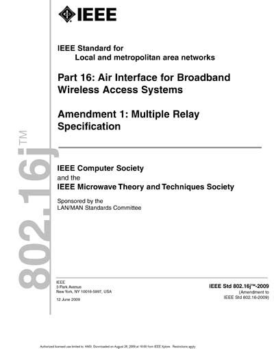 ieee 802 16j 2009 ieee standard for local and metropolitan area networks part 16 air