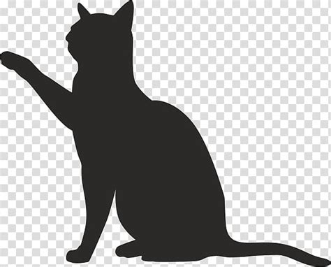 Sitting Black Cat Clipart