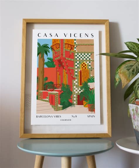 Compra Láminas y Pósters Lámina Casa Vicens Artgaudí Tienda de Arte