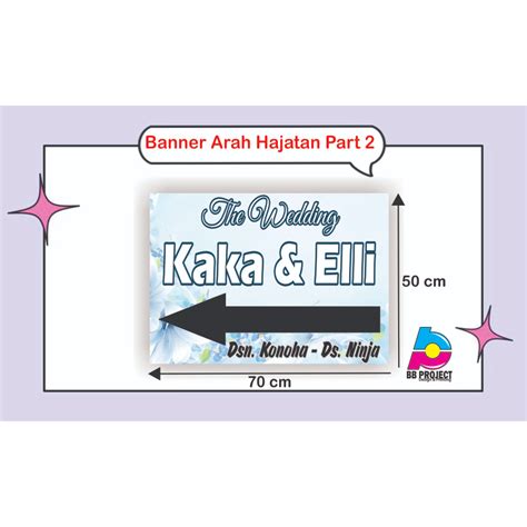 Jual Anner Arah Pernikahan I Banner Hajatan I Pernikahan I Khitan I