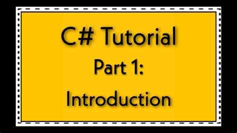 C Tutorial For Beginners Part 1 C Introduction Youtube