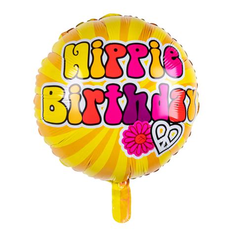 Ballon Alu Hippie Birthday Ouest Fetes