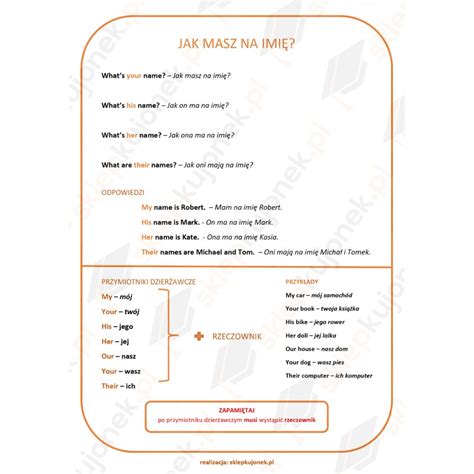 JAK MASZ NA IMIĘ ILE MASZ LAT karta edukacyjna