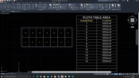 Autocad Lisp Calculate Plots Table Area And Export To Excel Youtube