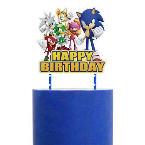 Buy Decorations For Sonic Cake Topper Cupcake Toppers Birthday Party