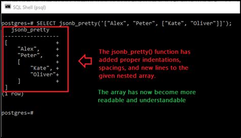 What Is The Use Of The Jsonbpretty Function In Postgresql Commandprompt Inc