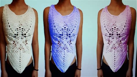 Top Crop A Crochet O Ganchillo Paso A Paso Facil Y Rapido Parte 1