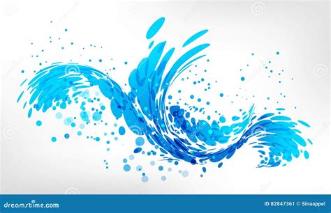Agua del chapoteo ilustración del vector Ilustración de muestra 82847361