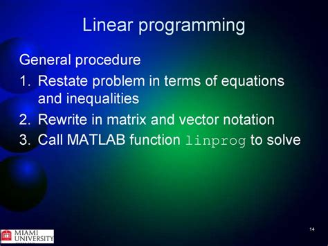 matlab linear programming презентация онлайн