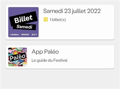 Billet paléo festival Samedi 23 juillet 2022 Kaufen auf Ricardo