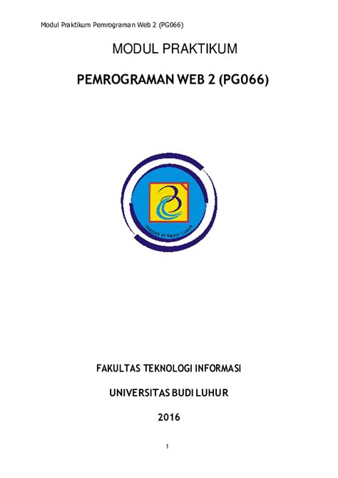 pdf modul praktikum pemrograman web 2 pg066 noor ferdyansyah