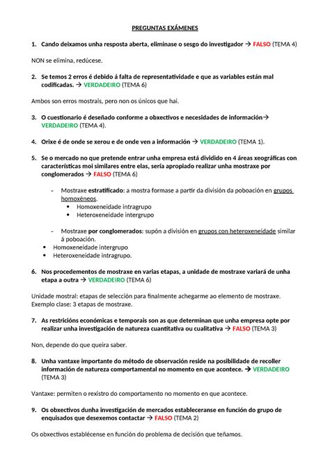 Preguntas EXÁ Menes PREGUNTAS EXÁMENES Cando deixamos unha resposta