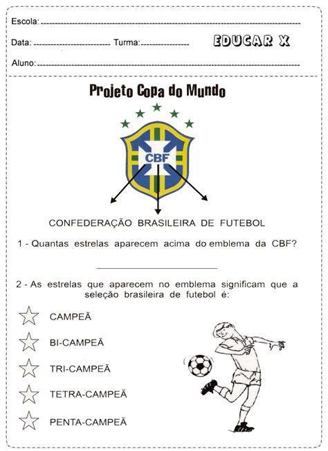 Educar X Atividades Para A Copa Do Mundo