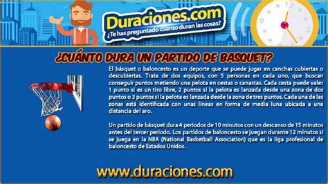 Descubrir Imagen Cuanto Tiempo Dura El Basquetbol Abzlocal Mx
