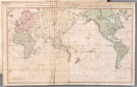 Mapa De Los Viajes De James Cook Mapas Milhaud