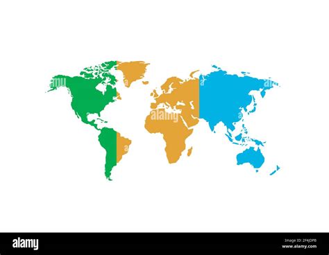 Mapa del mundo ilustración vectorial Imagen Vector de stock Alamy