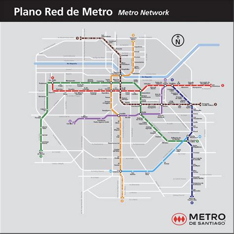 Mapa Del Metro De Santiago Descargar T Servicio
