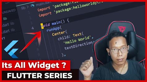 Flutter Indonesia Project Flutter Hello World Its All Widget Youtube