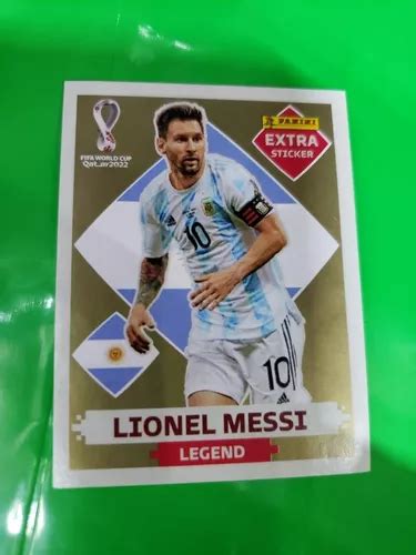 Figurinha Lionel Messi Ouro Legend Original Copa Qtar 2022
