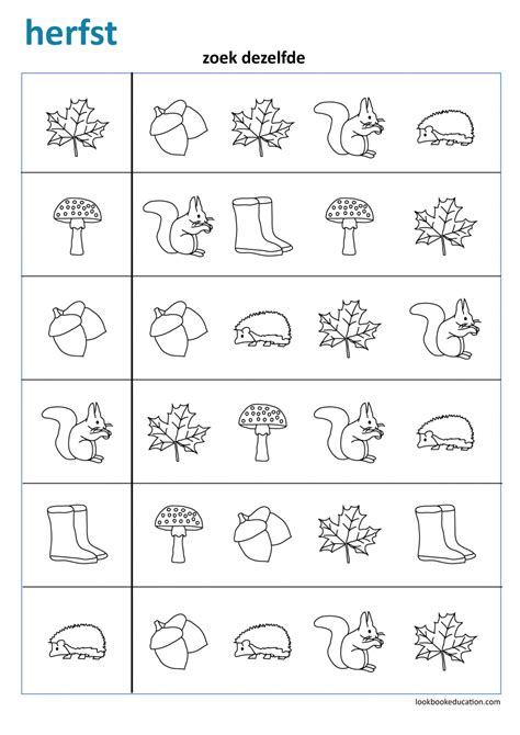 Werkblad Zoek Dezelfde Herfst Lookbookeducation Nl Artofit