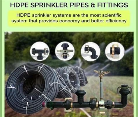 3 2 Kg Cm2 Automatic Hdpe Sprinkler Pipe For Agricultural 6m At Rs