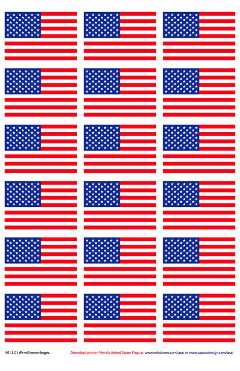 Printable Flag Of Usa