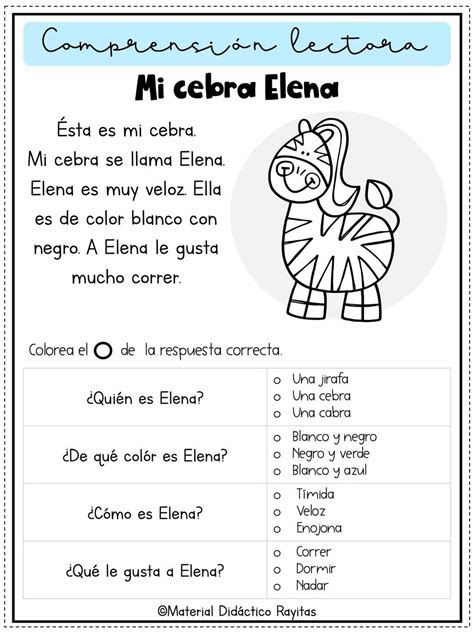 Lecturas Cortas Online Worksheet For Primer Grado Artofit