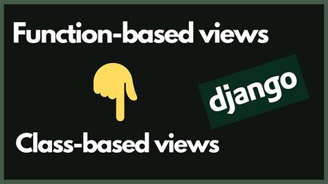 clean up your django view code with with class based views django class based views 1 youtube